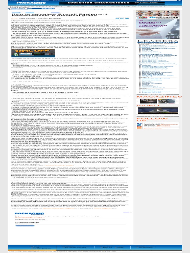 How To Calculate Overall Equipment Effectiveness: A Practical Guide ...
