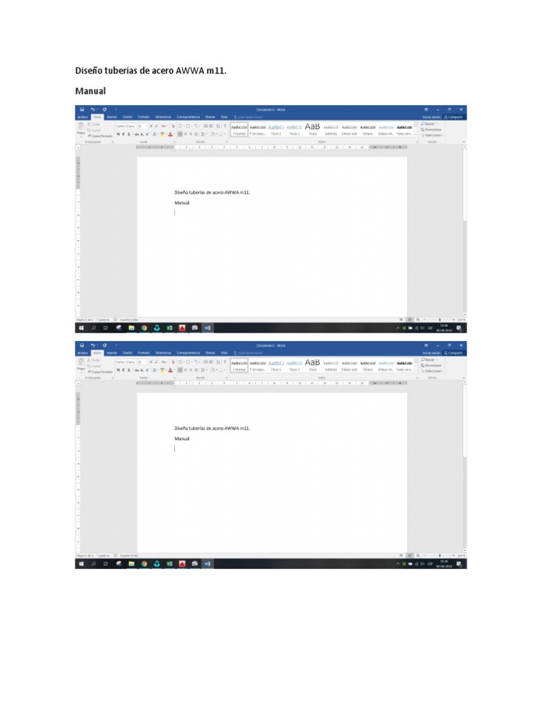 Diseño Tuberías de Acero AWWA m11 | PDF