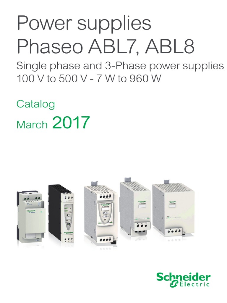Schneider Power Supply Phaseo | PDF | Power Supply | Power (Physics)
