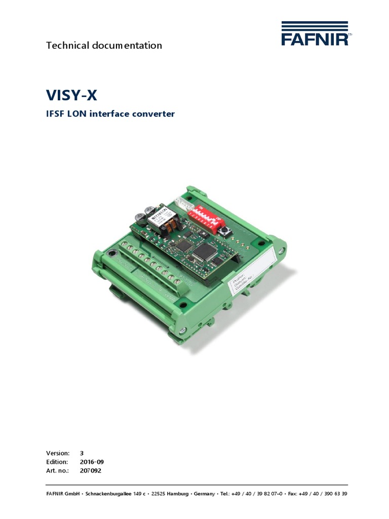 IFSF LON Schnittstellenwandler en | PDF | Safety | Computing