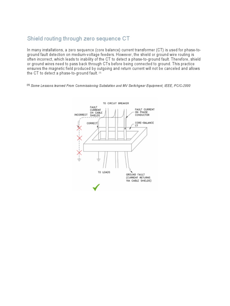 Zero Sequence CT Shield Routing Guide | PDF | Science & Mathematics ...