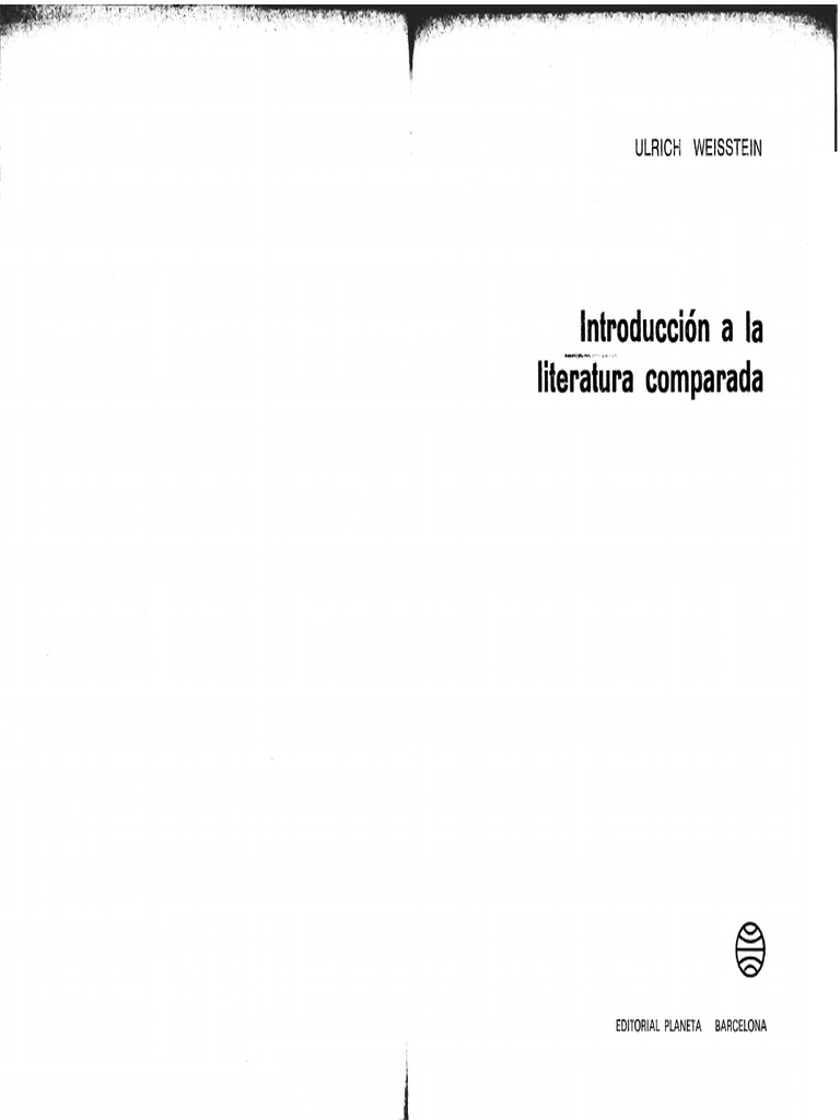 Introduccion A La Literatura Comparada | PDF