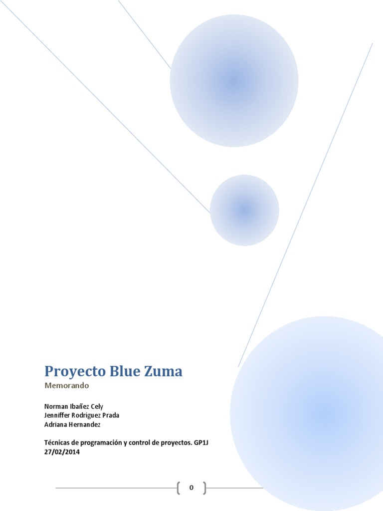 Solucionario Proyecto Blue Zuma | PDF | Diseño | Diseño de producto