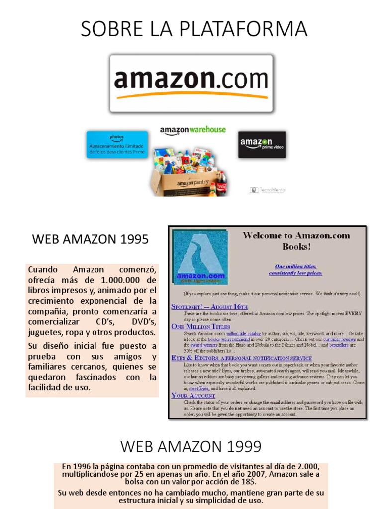 Amazon Plataforma E Commerce | PDF | Comercio electrónico | Red mundial