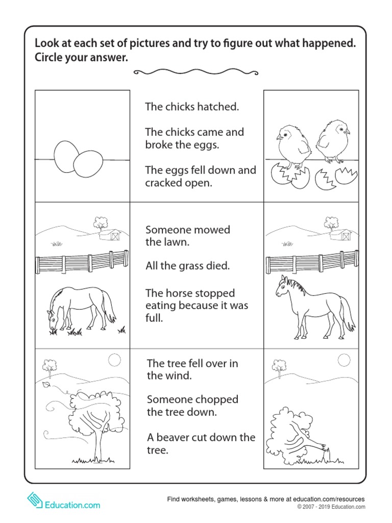 Look at Each Set of Pictures and Try To Figure Out What Happened ...