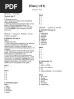 Blueprint 3 Student Book Answer Key | PDF | English Language | Vocabulary