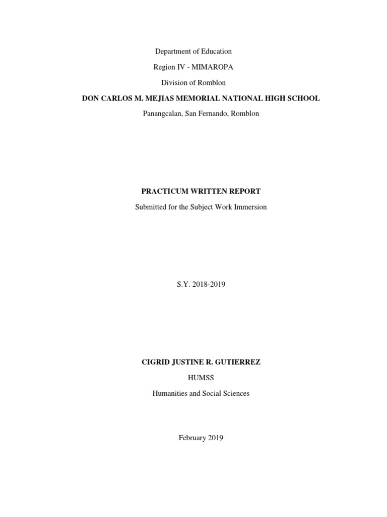 Title Page Immersion Cigrid | PDF | History