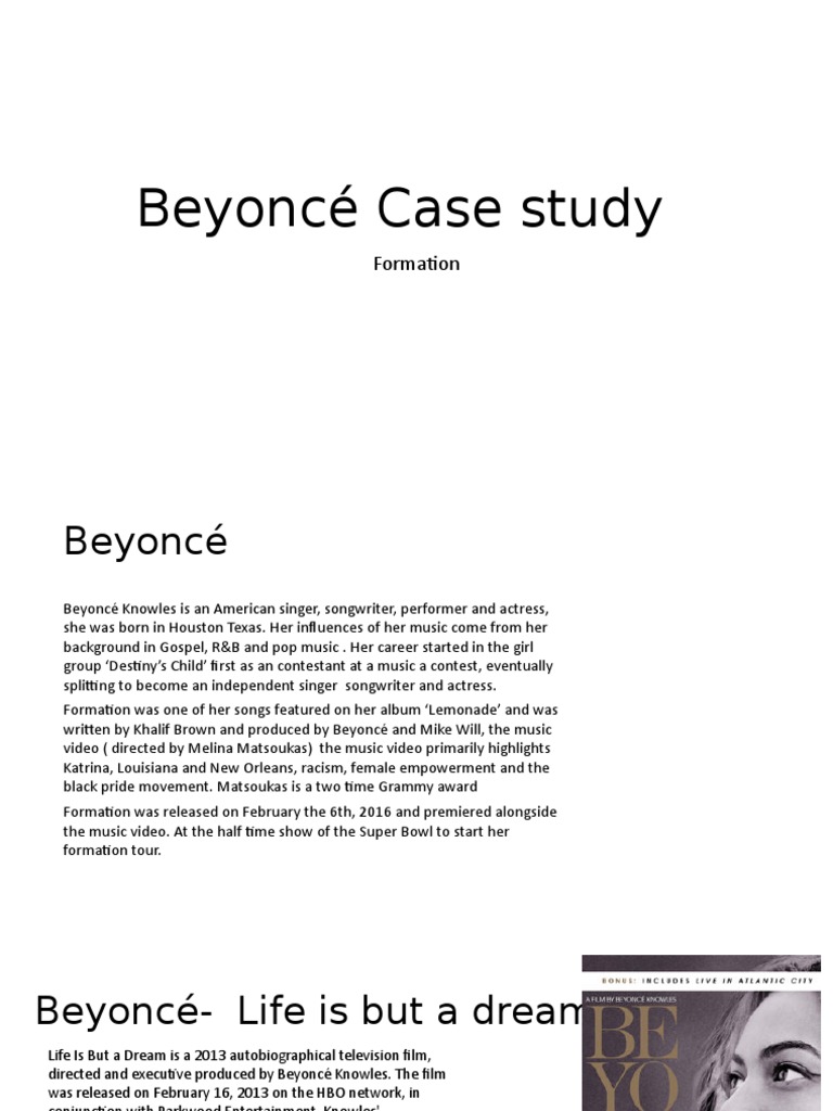 Beyonce Case Study | PDF | Lemonade (Beyoncé Album) | Beyoncé