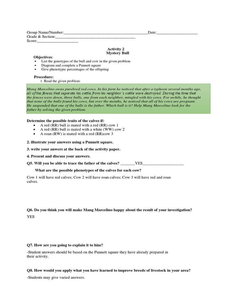 Tracing Calf Parentage for Breeding | PDF
