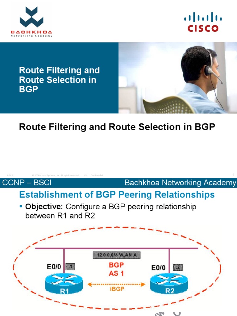 Route Filtering and Route Selection in BGP | PDF | Networking Standards ...