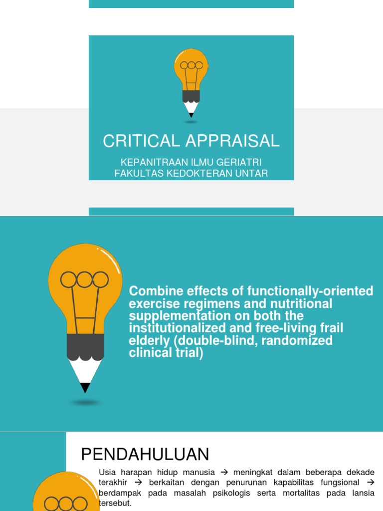 Critical Appraisal | PDF