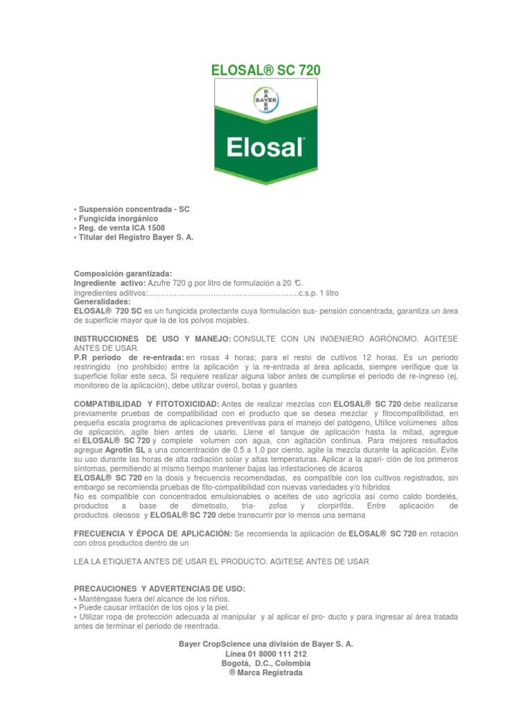 Ficha Tecnica Elosal | PDF | Movimiento conservacionista | Primeros ...