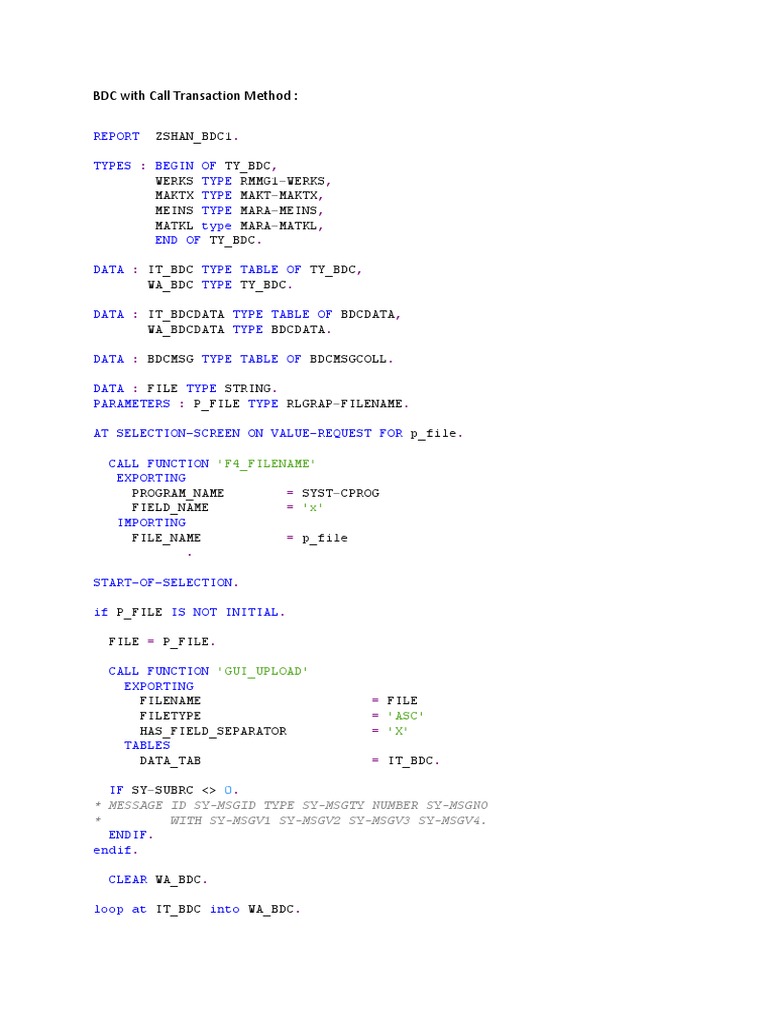 Sap Abap Bdc Pdf Filename File Format 8785