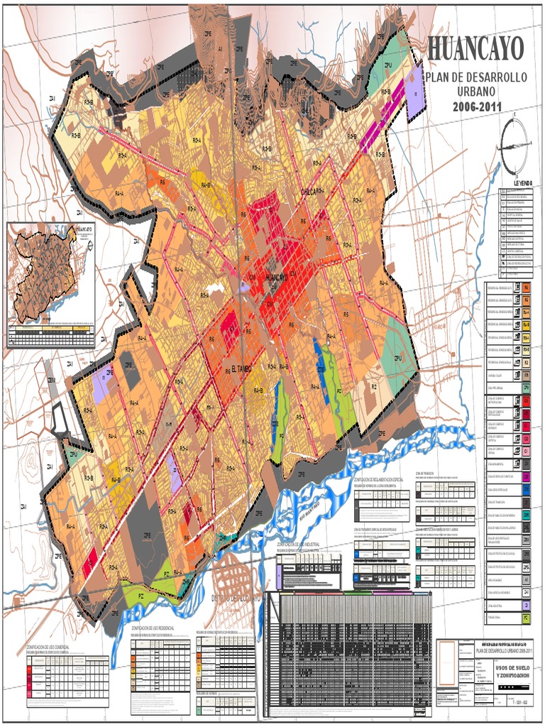 Plano de Zonificacion Compatibilidad de Uso de Huancayo | PDF