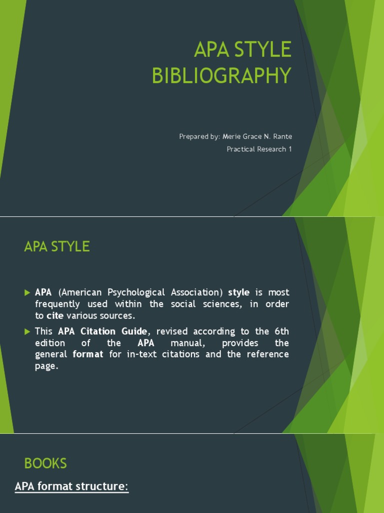 APA Citation Guide for Bibliography | PDF | Apa Style | Digital Object ...