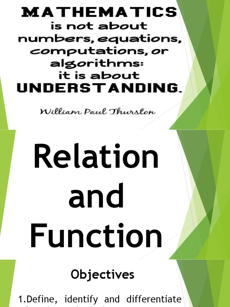 Relation and Function | PDF | Function (Mathematics) | Teaching Mathematics