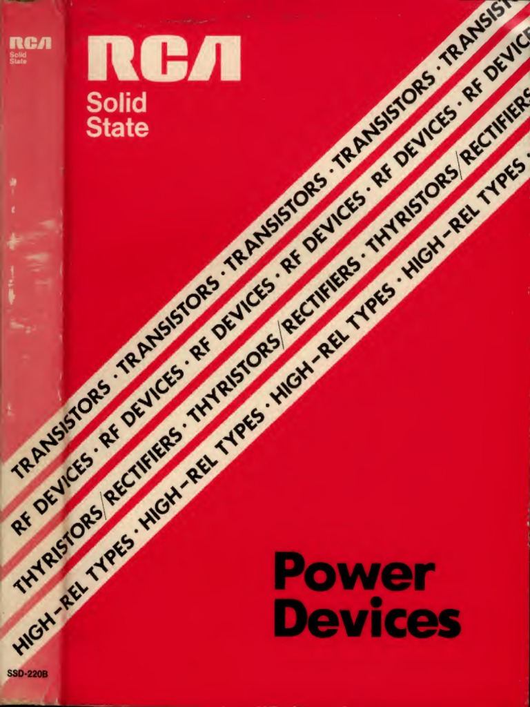 RcaPowerDevicesDataBook1978 Text | Transistor | Electrical Components