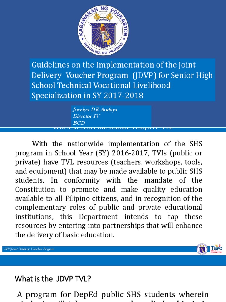 JDVP Over View | PDF | School Voucher | Fee