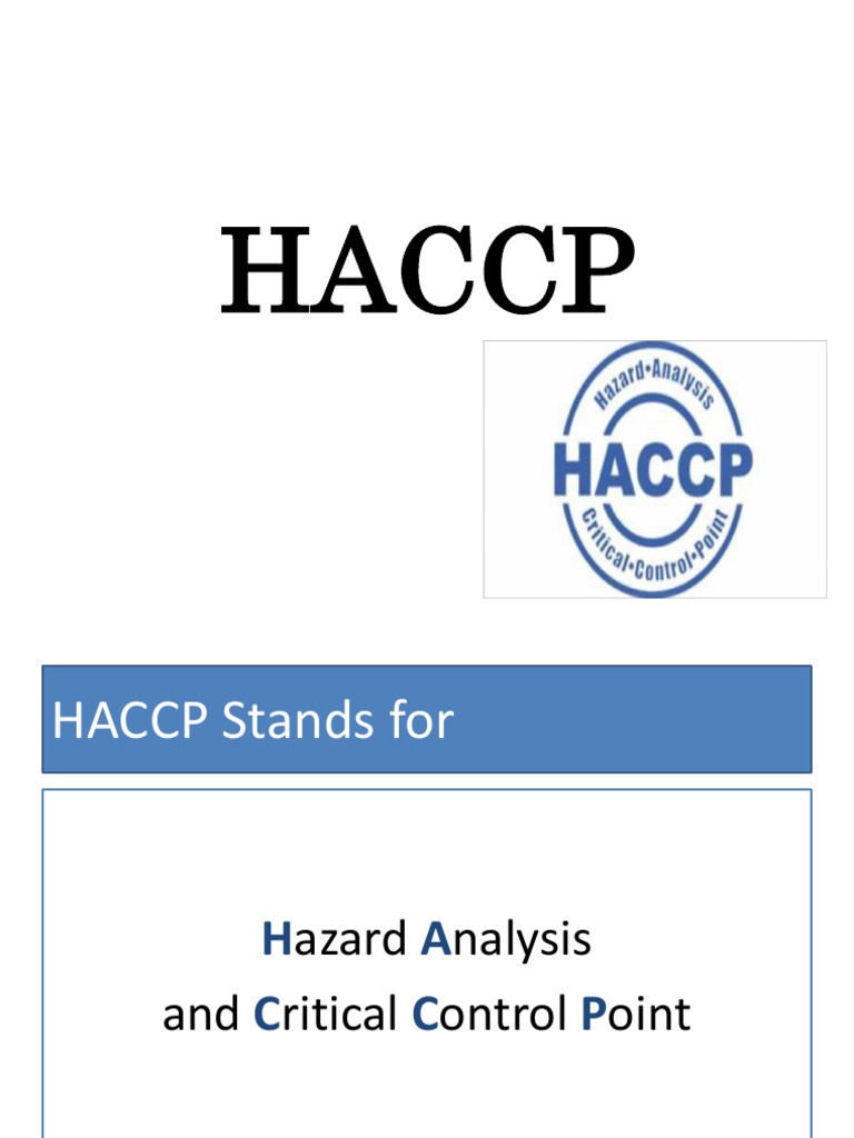 HACCP | PDF | Food Safety | Hazard Analysis And Critical Control Points
