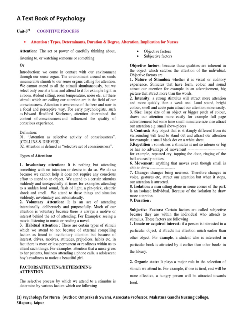 Psychology Unit III | PDF | Classical Conditioning | Perception