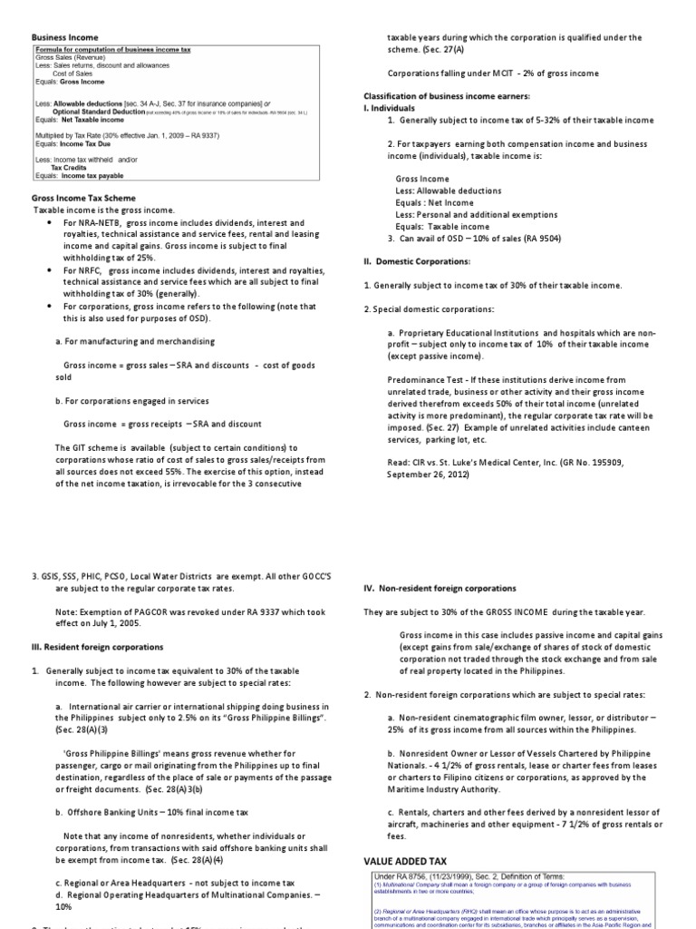 BLT Business Income Onwards | PDF | Income Tax | Tax Deduction