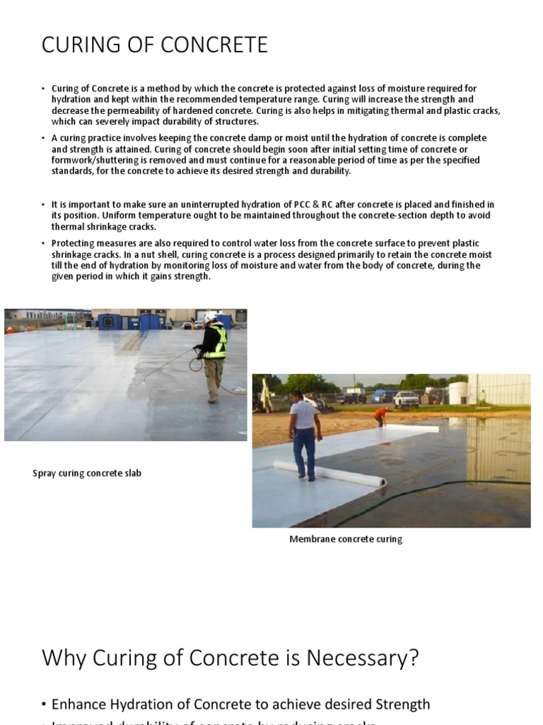 Curing of Concrete | PDF | Humidity | Concrete