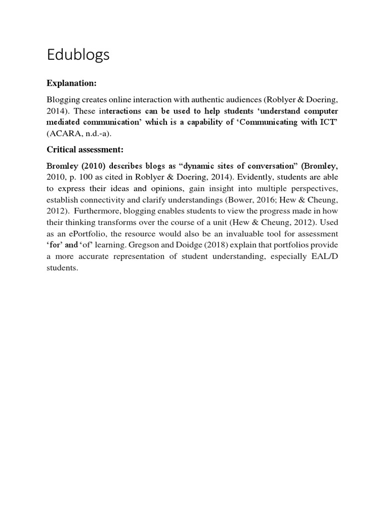 Edublogs | PDF | Art