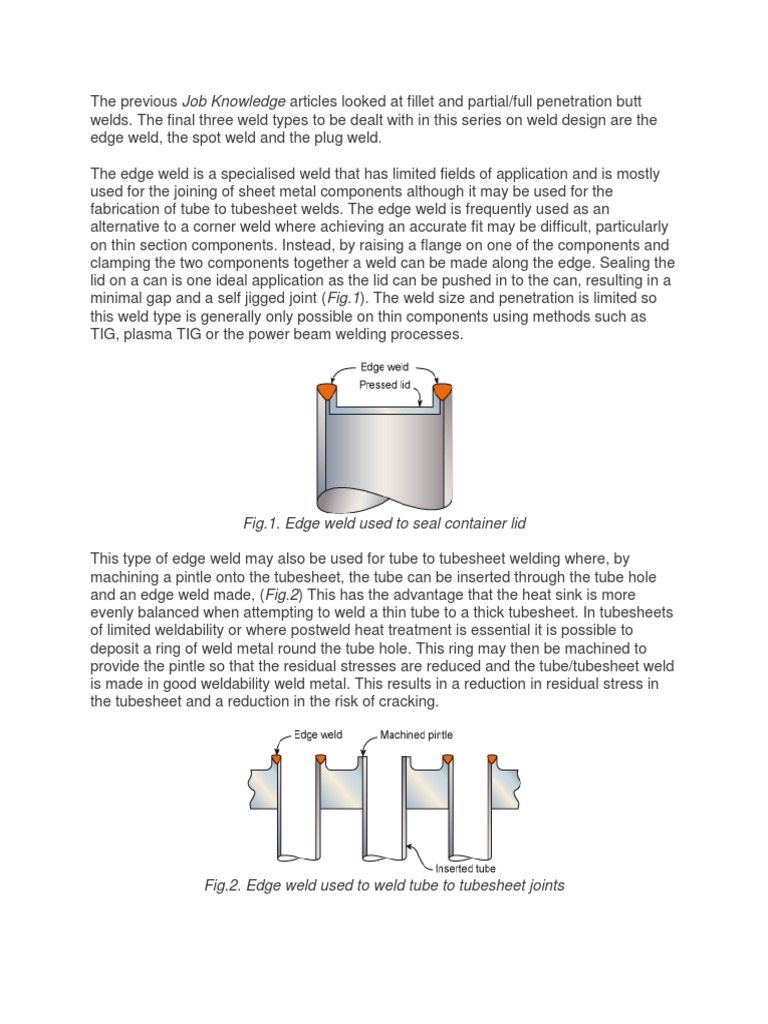 Fig.1. Edge Weld Used To Seal Container Lid | PDF | Welding | Construction