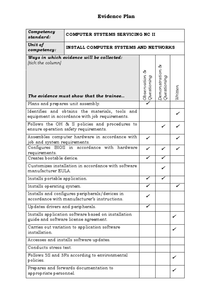 Institutional Assessment Tools Computer Hardware Operating System