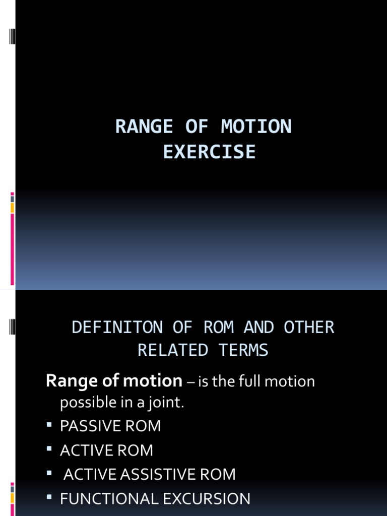 Range of Motion | PDF | Anatomical Terms Of Motion | Elbow