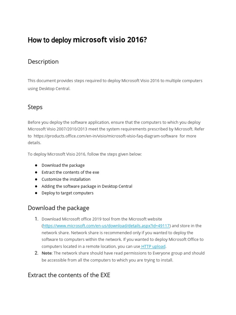 MS Visio 2016 Using ODT | PDF | Intellectual Works | Operating System ...