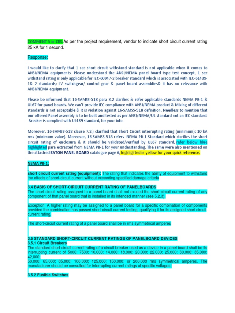 Clarification To Point 5 | PDF | Fuse (Electrical) | Power (Physics)
