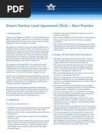 Iata Level of Service Paper Best Practice | PDF | Airport | Infrastructure