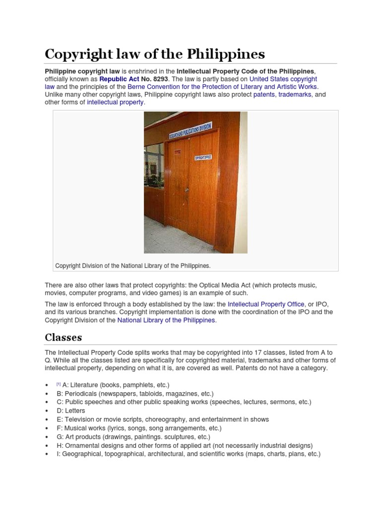 Copyright Law of The Philippines | PDF | Copyright | Fair Use