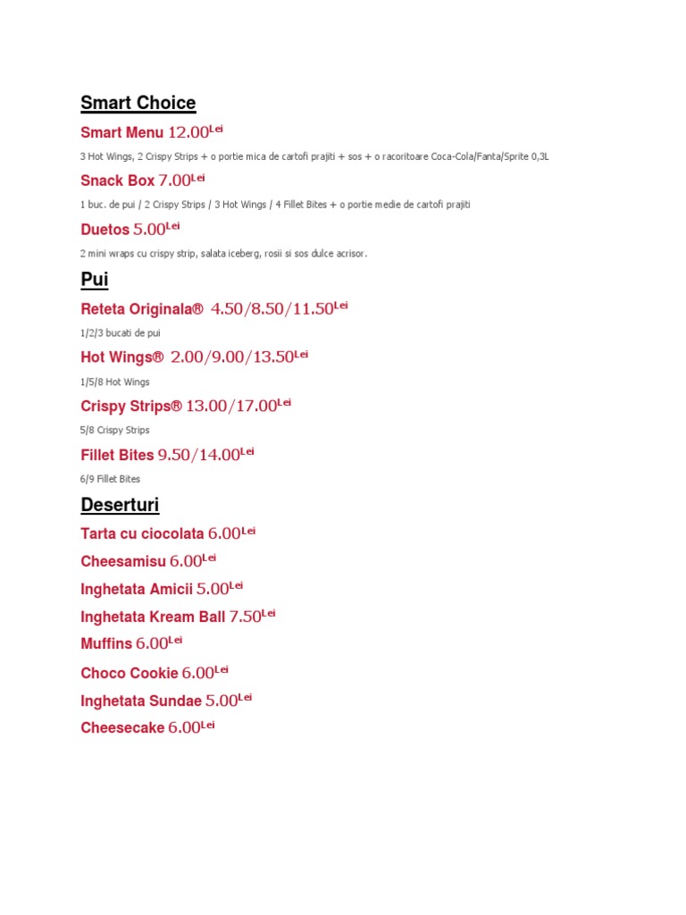 Smart Choice | PDF | Foods | Food And Drink Preparation