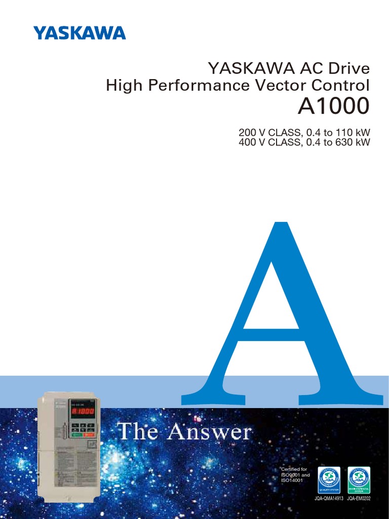 A1000 Catalogue | PDF | Electric Motor | Power Supply