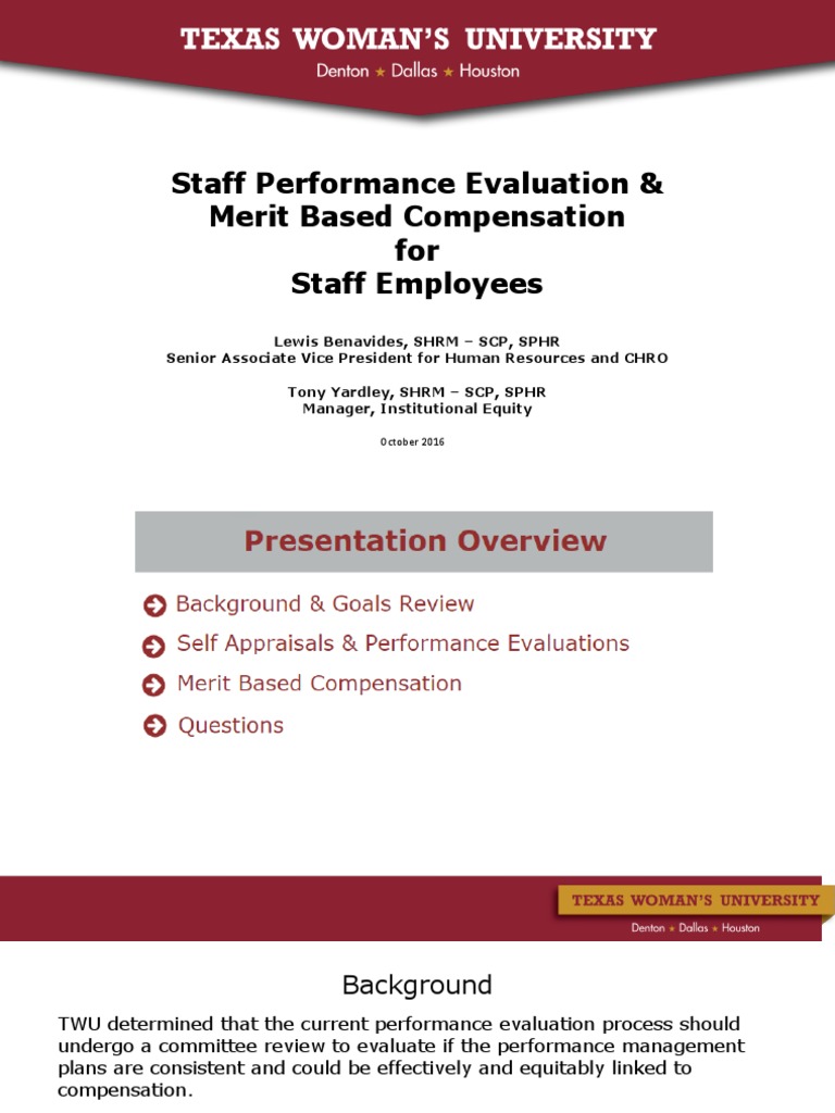 Merit-Based Performance Evaluation Guide | PDF | Performance Appraisal ...