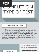 Understanding Supply Type Test Items | PDF | Multiple Choice ...