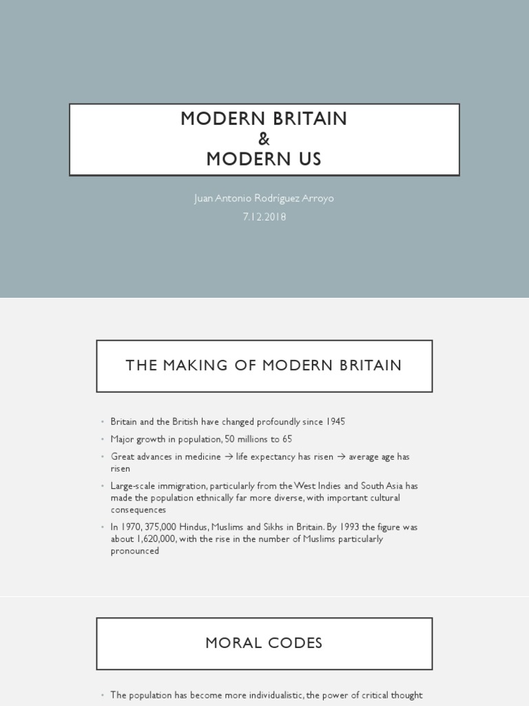 Modern Britain and US | PDF | United Kingdom | British Empire