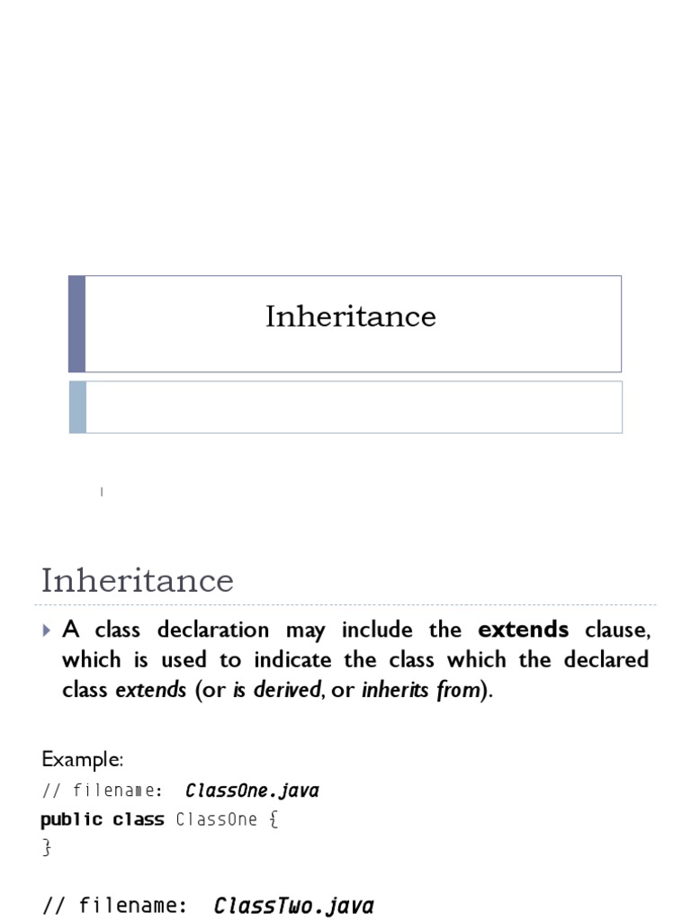 03 Inheritance And Packages Pdf Inheritance Object Oriented Programming Constructor