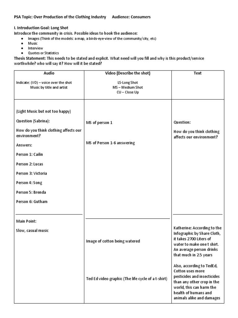 Psa Script | PDF | T Shirt | Clothing