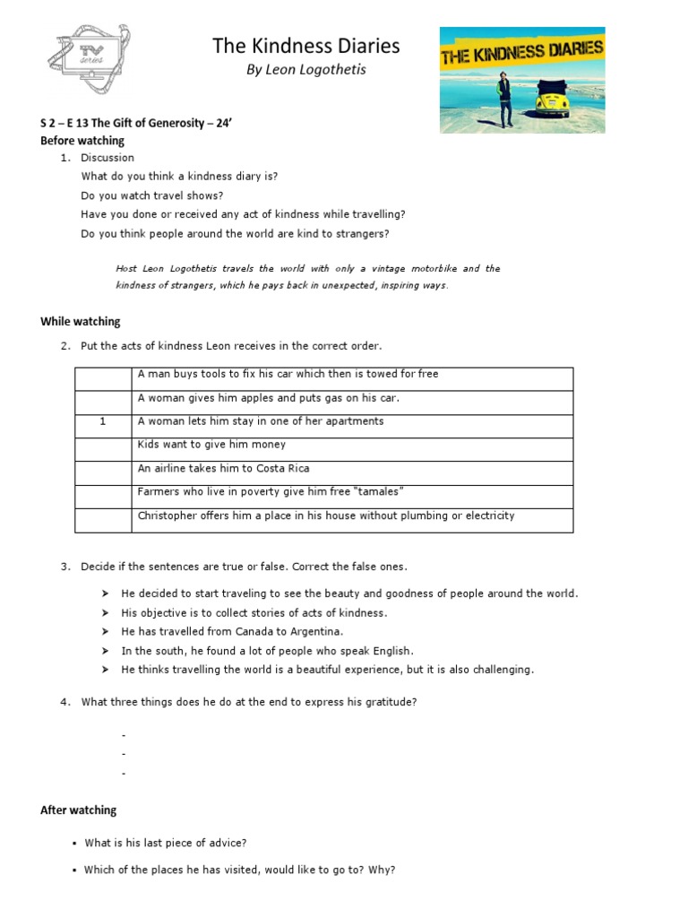 The Kindness Diaries S2 E13 | PDF