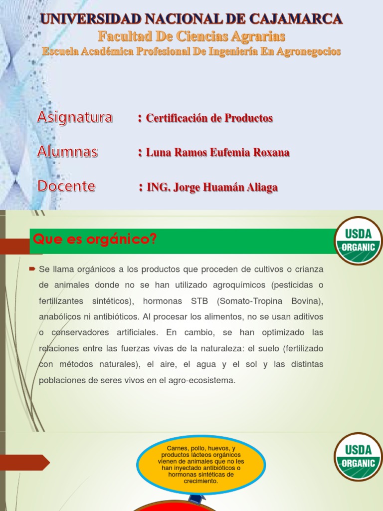 Certificacion USDA - Nop | PDF | Suelo | Agricultura
