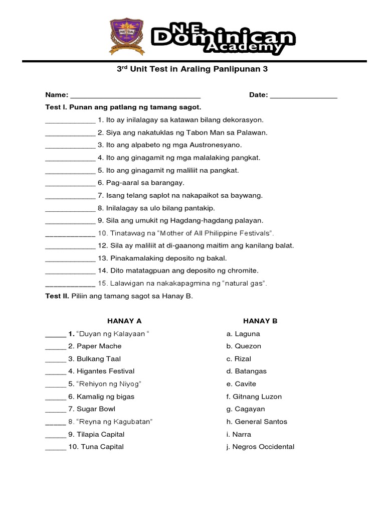 Araling Panlipunan 3 Q3 AralPan 9 Module 3 | PDF