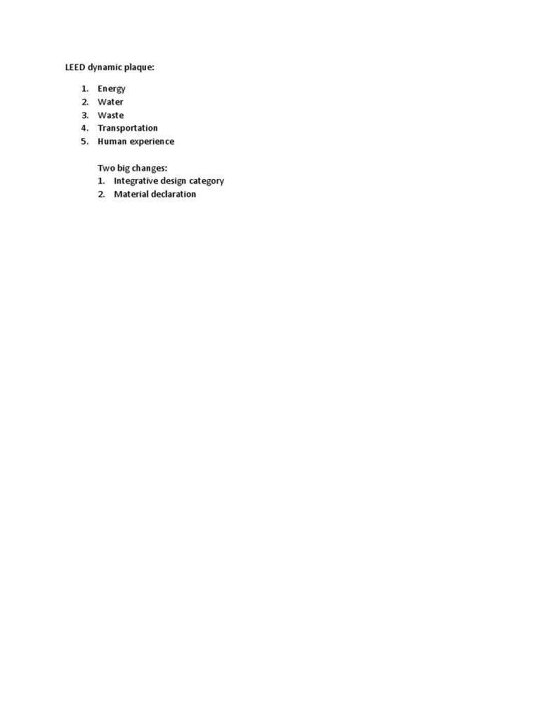 LEED Dynamic Plaque | PDF