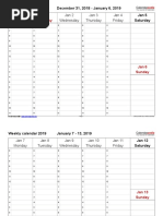 Approved Manufacturing Weeks Calendar | PDF