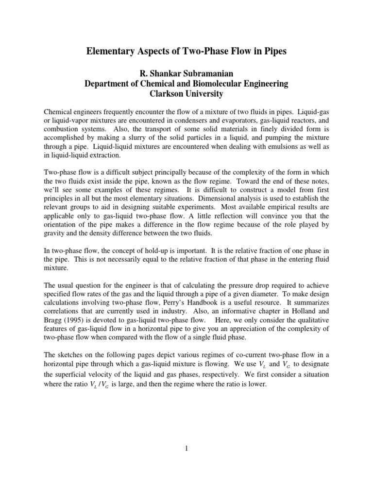 Aspects of Two-Phase Flow Regimes | PDF | Fluid Dynamics | Phase (Matter)