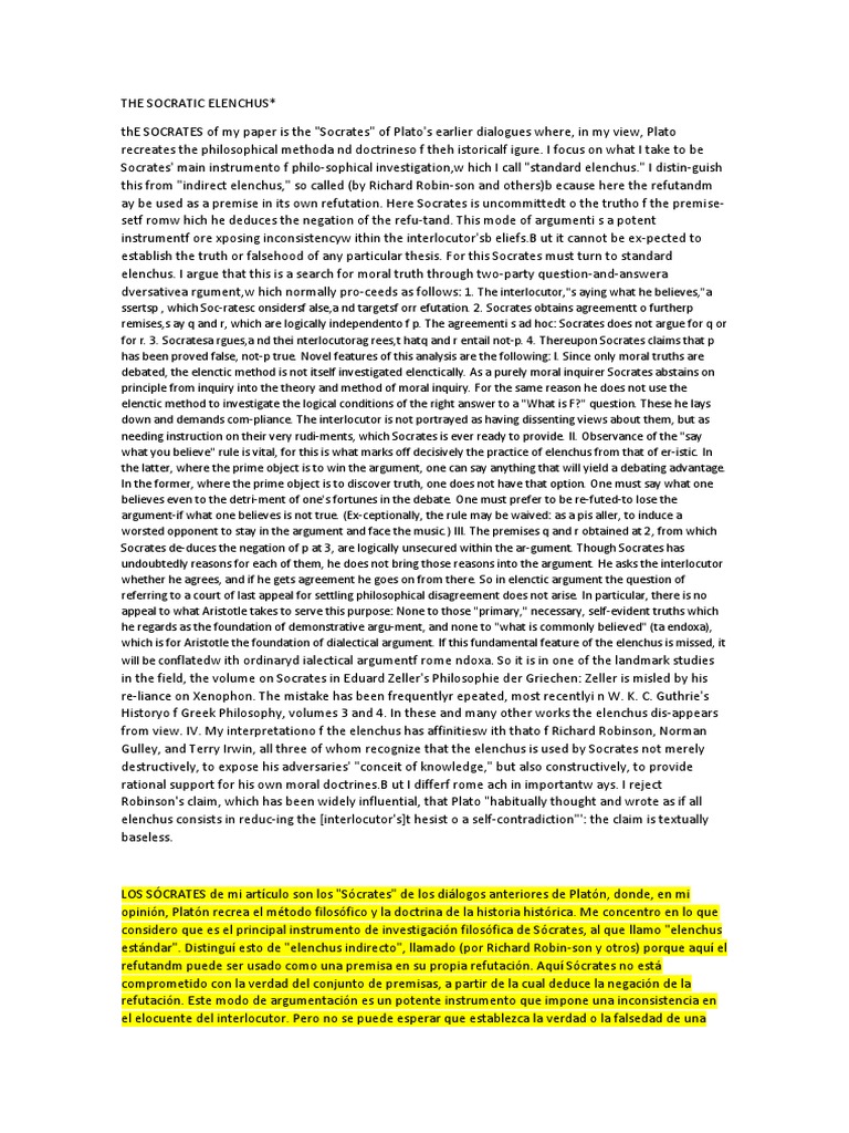 Metodo Elenchus | PDF | Argument | Inference