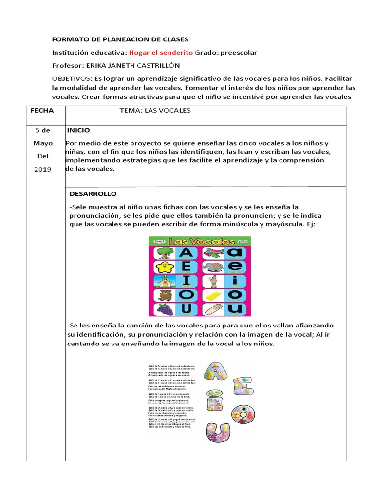 Taller Planeando Ando | PDF | Educación de la primera infancia | Aprendizaje