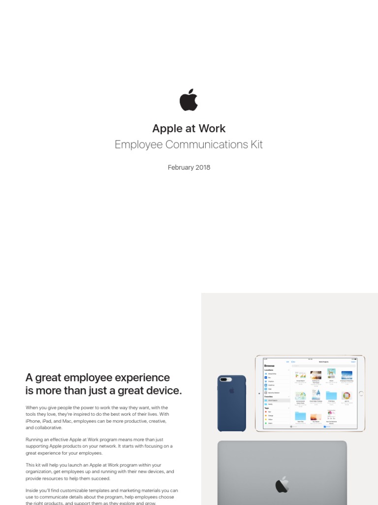 Apple Employee Communications Kit | PDF | Apple Inc. | Ios